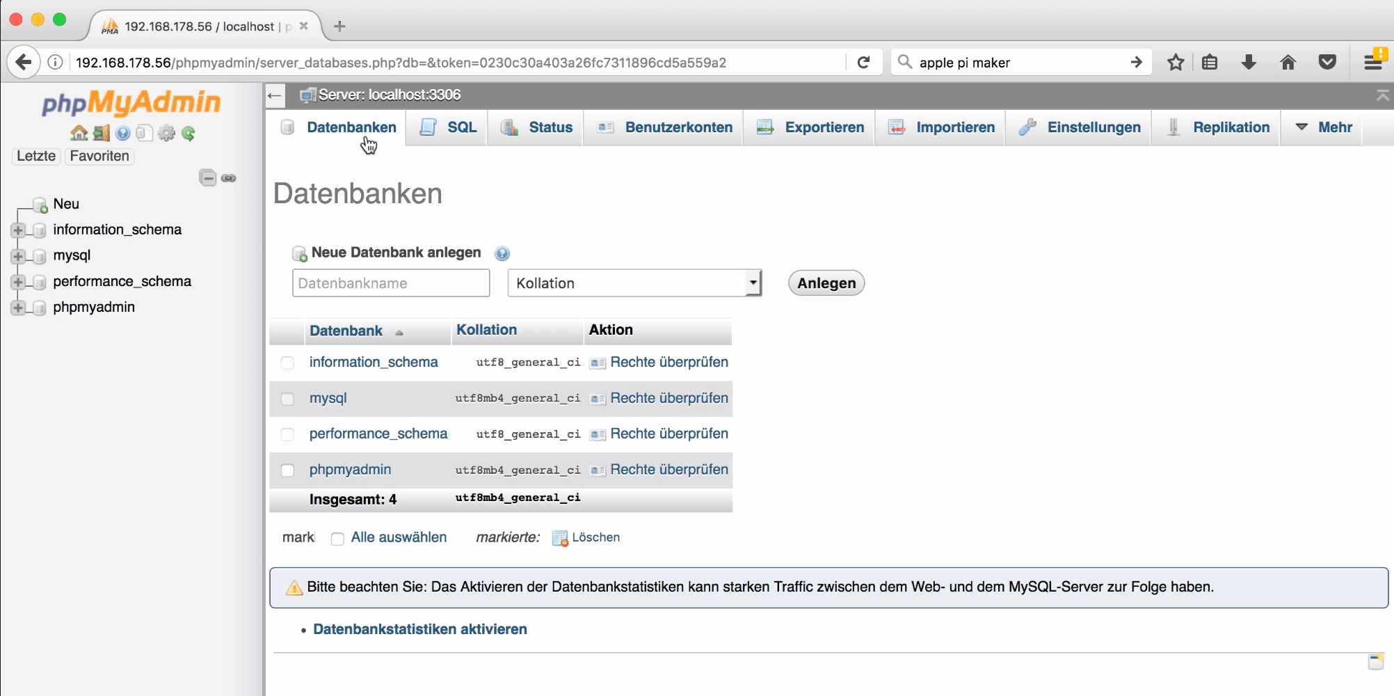 Installation eines Raspberry Pi als Php Webserver mit MySQL & FTP